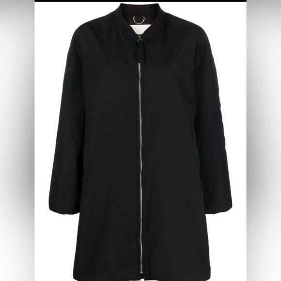 Closed | Jackets & Coats | Nwt Closed Long Black Bomber Jacket | Poshmark